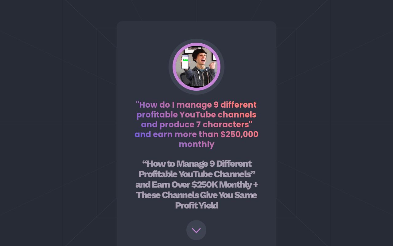 How I Run 9 Different Profitable YouTube Channels and Make 7 Figures ...